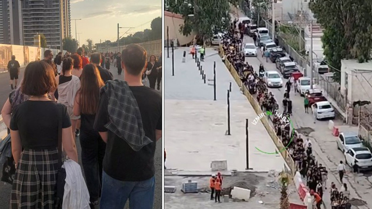 Şebnem Ferah için kilometrelerce kuyruk oluştu: İzmir'de yollar ...